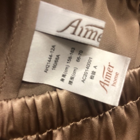 Intimates & Sleepwear | Aimer Luxury Silk Sleeveless Nightgown Set ...